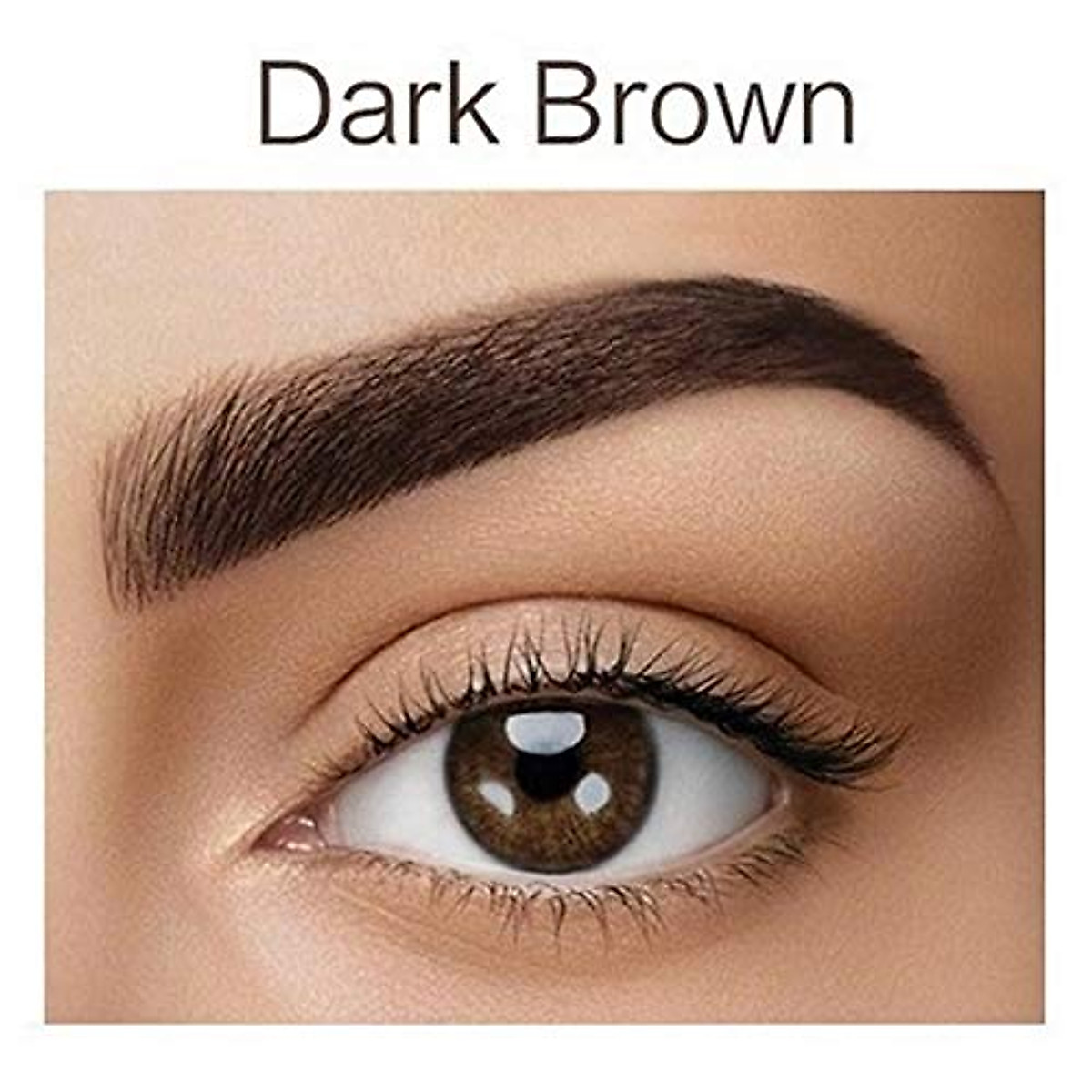 Demure Eyebrow Dye Kit, Professional Formula Brow Tint - contains Argan Oil & Castor Oil (Omega 6, Carotene, Vitamins А, Е, F), Fast and Safe Results (Dark Brown)