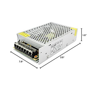 DIGISHUO DC 12V 10A 120W Power Supply Adapter Transformer Switch AC 110V/220V to DC 12V 10Amp Switching Converter LED Driver for LED Strip Light | CCTV| Camera Security System| 3D Printer