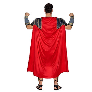 Spooktacular Creations Brave Men’s Roman Gladiator Costume Set for Halloween Audacious Dress Up Party