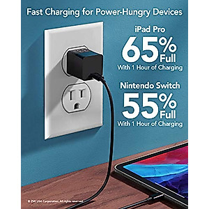 ZMI zPower Turbo Cube PPS 33W GaN Ultra Compact USB Type C (USB C) PD 3.0 Power Adapter Compatible w/iPhone iPad Android Requiring 30W/20W or Less Power, Non-Folding Fixed Prongs, Cable Not Included