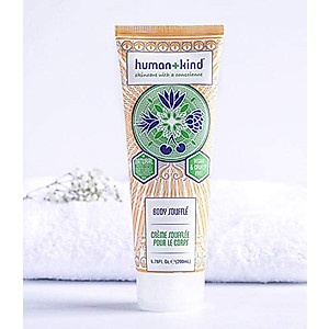 Human+Kind Body Souffle - Light, Fluffy Skin Conditioner for Hydrating and Smoothing Dry Skin - Natural, Vegan Formula with Shea Butter and Apricot Kernel Oil - Light, Fresh Fragrance - 6.76 oz