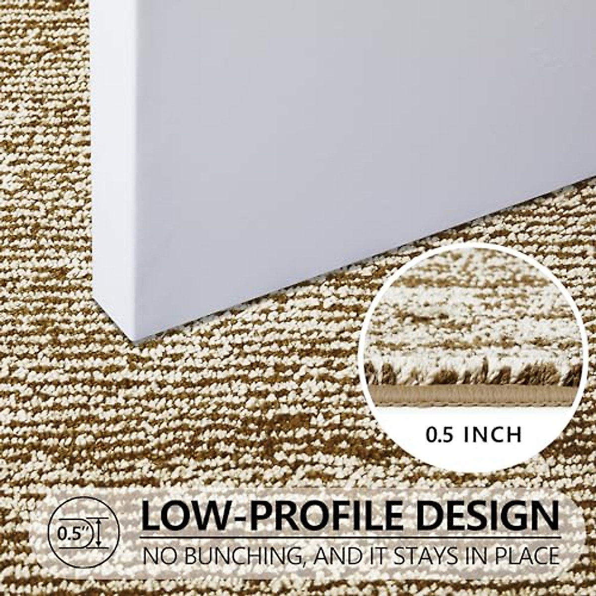 REFETONE Indoor Doormat, Front Door Mat 24"x36" Absorbent Rubber Backing Non Slip Back Door Mats, Machine Washable Low-Profile Entry Rug, Resist Dirt Inside Floor Mat Door Rugs for Entryway, Coffee