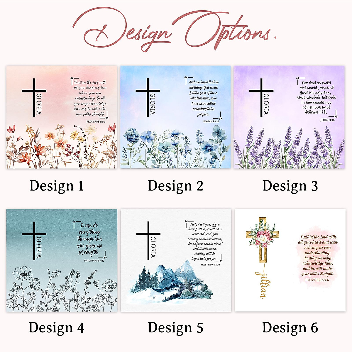 Christian Gifts for Women Faith, Personalized Name Christian Tumbler, Custom Bible Verse Coffee Cups 20oz Stainless Steel Tumblers with Lids and Straws, Inspirational Religious Jesus God Birthday Gift