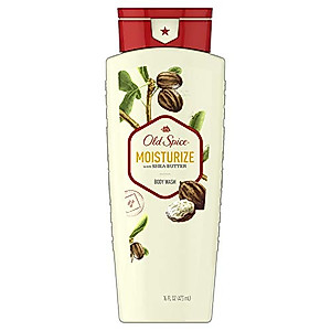 Old Spice, Mens Body Wash Moisturize With Shea Butter, 16 Fl Oz