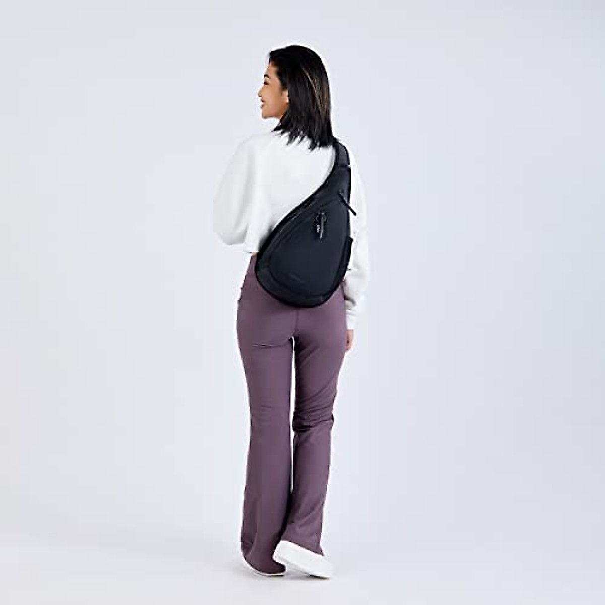 Sherpani Esprit, Anti Theft Sling Bag, Sling Backpack, Crossbody Backpack, Sling Bag for Women, Fits 10 inch Tablet (Carbon)