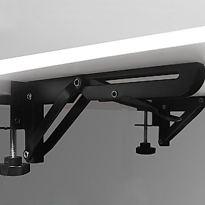SKYZONAL Desk Keyboard Tray Clamp for DIY Custom Wooden Keyboard Trays Desk Extender Clamp (Tray Not Included) (Fits desks up to 3.15”)