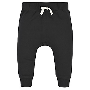 Gerber Baby Boys' Toddler 3-Pack Jogger Pants, Green/Black, 6-9 Months