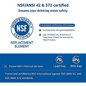 6 Pack Water Filter Replacement for Pur® Water Filter Faucet, Pur® RF-9999®, Compatible with All Pur® Faucet Mount Filtration Systems, NSF Certified, Waterspecialist