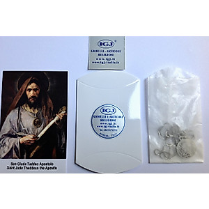 I G J Medal of Saint Jude Thaddeus the Apostle with Chain - The medals of the Patron Saints