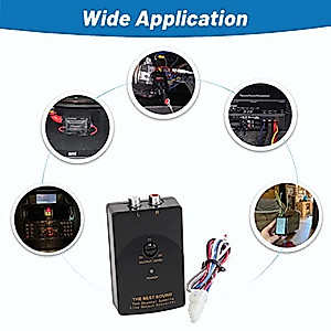 NuIth Car Radio Stereo High to Low Converter Wire Adapter 2-Channel Adjustable Amplifier Subwoofer Interface w/Remote Turn On RCA Car Line Output Wire Cable