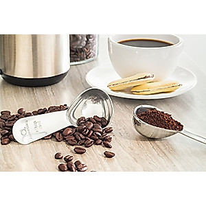 Apace Living Coffee Scoop (Set of 2) - 2 Tablespoon (Tbsp) - The Best Stainless Steel Measuring Spoons for Coffee, Tea, and More