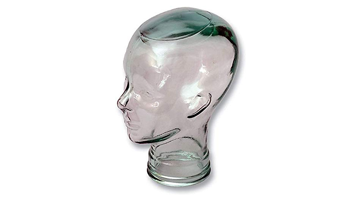 Patient Sleep Supplies Glass Head Display - Eco-Friendly 11.5" Showcase