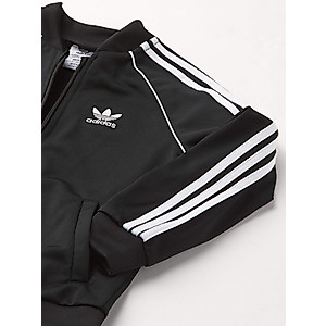 adidas Originals unisex baby Adicolor Superstar Tracksuit, Black/White, 4T US