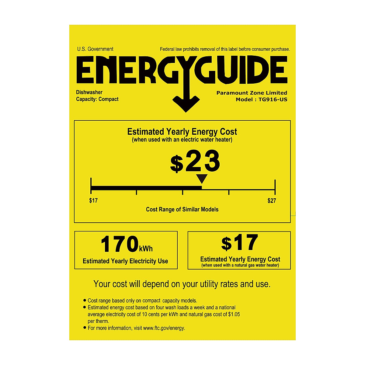 Think Gizmos Counter Top Dishwasher with Water Tank 7.5L - No Hookup Required. Compact Dishwasher with 5 Programmes, Drying Cycle, Touch Controls