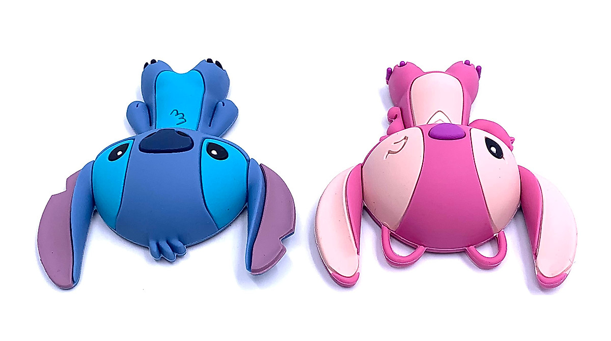 Disney Stitch & Angel 3D Foam Magnet Set – Fun Refrigerator Magnets