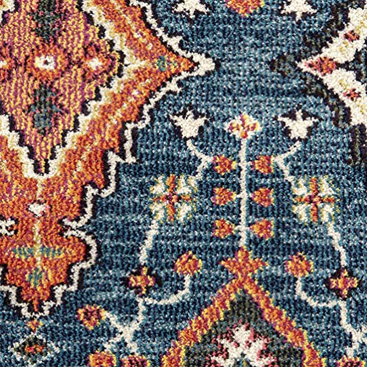 Amazon Brand – Stone & Beam Southwestern Vintage Area Rug, 7' 10" x 11', Multi