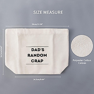 Christmas Funny Gifts from Daughter Wife Son,Christmas Bag Gifts for Dad Stepdad from Kids,First Fathers Day Unique Gifts for New Dad,Dad Birthday Gifts,Dad's Random Crap Bag