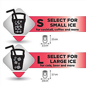 Frigidaire EFIC117-SSRED-COM Stainless Steel Ice Maker, 26lb per day, RED STAINLESS