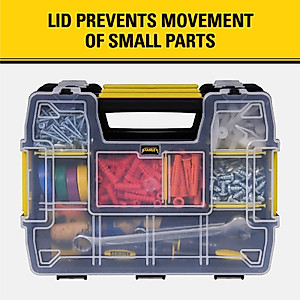 STANLEY SortMaster Organizer Box With Dividers, Light, 1-Pack (STST14021)