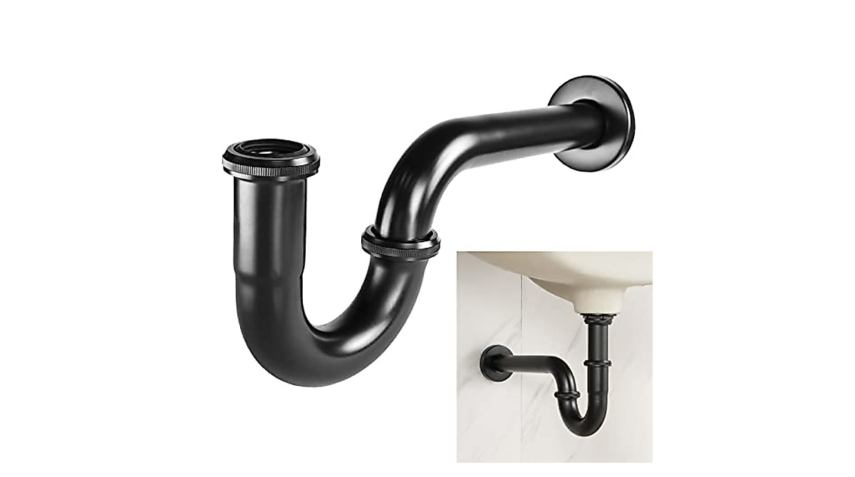 Buy JEAPHA Matte Black P-Trap for Your Bathroom Sink