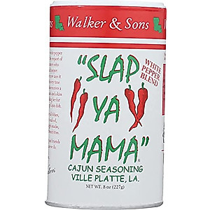 Walker & Sons Slap Ya Mama Cajun Seasoning Bundle - 3 Items (Original, Hot and White Pepper Blend) by Slap Ya Mama