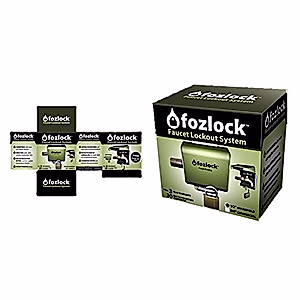 Fozlock Outdoor Faucet Lock System - Insulated Water Spigot Lock and Garden Hose Bib Lock With Cover, Stainless Steel - Prevent Water Theft and Stop Unauthorized Water Use, Easy Installation