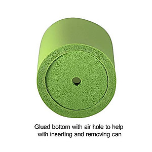 Pinnacle Mercantile Beer Can Coolers Thick Insulators Foam Non-Collapsible Lime Green Set 6