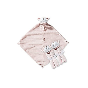 Angel Dear Pair and a Spare 3 Piece Blanket Set, Pink Bulldog