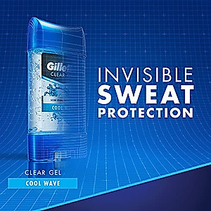 Gillette Cool Wave Clear Gel Antiperspirant and Deodorant 3.8 Oz each 2-Pack Packaging May Vary