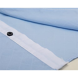 Men Business Long Sleeve Dress Shirt Stylish Slim Fit Button Up Shirts Lightweight Printed Turn-Down Collar Shirt (Light Blue,X-Large)