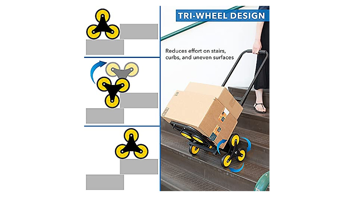 Mount-It! Stair Climbing Dolly – Easy Heavy Item Movement