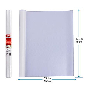 Sulimy Refrigerator Pad Shelf Liners Can Be Cut Refrigerator Mats Cupboard Pad Non-Slip Multifunctional Pad Fridge Pads Cabinet Closet Drawer Table Placemats