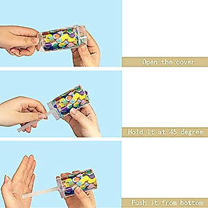5 PCS Confetti Push Pop Colorful Containers Sprinkle Confetti Paper Poppers for Graduation Wedding Baby Shower Christmas New Year Birthday Party Bridal Anniversary Fiesta Favors Supplies (Colorful)
