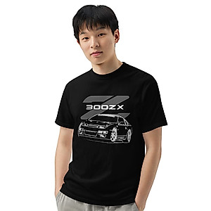 300ZX Fairlady Z JDM Tuner Z32 Custom Japanese Car Club Men’s Garment-Dyed Heavyweight t-Shirt Black