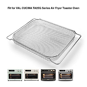VAL CUCINA Air Fry Basket, Compatible with TA-25 Air Fryer Toaster Oven (Air Fryer Basket)