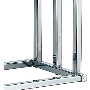 Freestanding Towel Rack, 3 Tier Metal Towel Bar Stand, Silver-Tone Chrome Plated by Madison Home Products