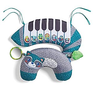 Infantino Grow with Me 3-in-1 Tummy Time Piano - 35 Sensory Stimulating Sounds, 3 Ways to Play, Tiny to Toddler, Attaches to Cribs, Tummy-Time