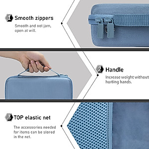 co2CREA Hard Travel Case Replacement for Bose New SoundLink Flex 2nd Gen/Bose SoundLink Flex Bluetooth Portable Speaker (Stone Blue Case)