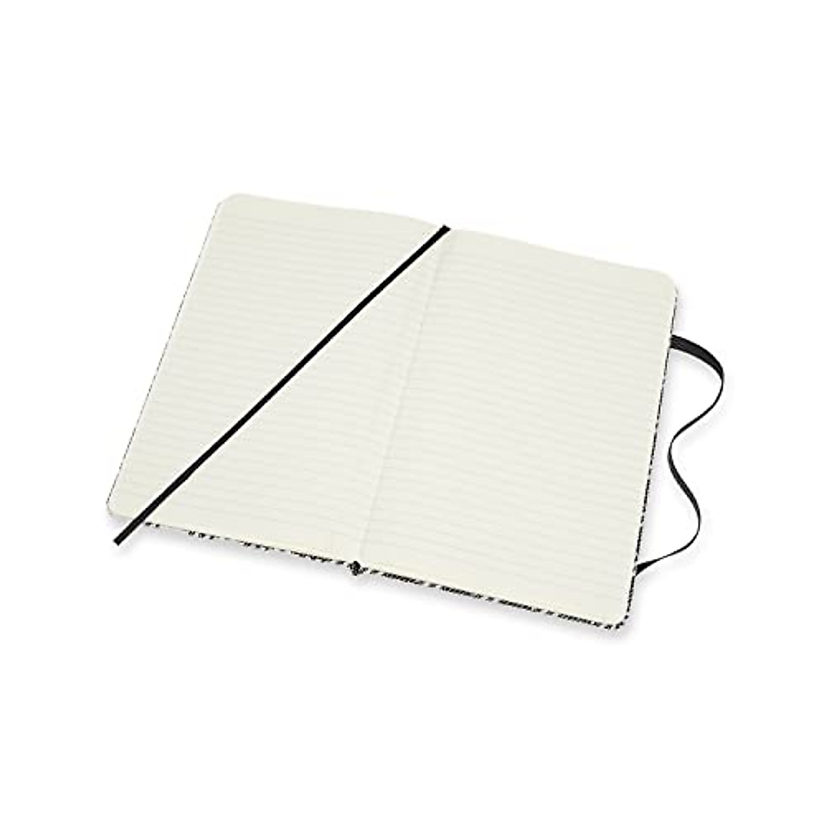 Moleskine Limited Collection Blend Textile Notebook, Hard Cover, Large (5" x 8.25") Ruled, Check, 240 Pages