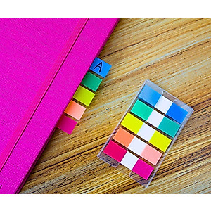 ELII 900 Pieces Tabs Sticky Index Tabs,Writable and Repositionable File Tabs Flags Colored Page Markers Labels for Reading Notes, Books and Classify Files, 41 Sets (Index Tabs)