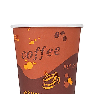 Karat C-K512 12 oz Paper Hot Cup, Stock Print (Case of 1000)