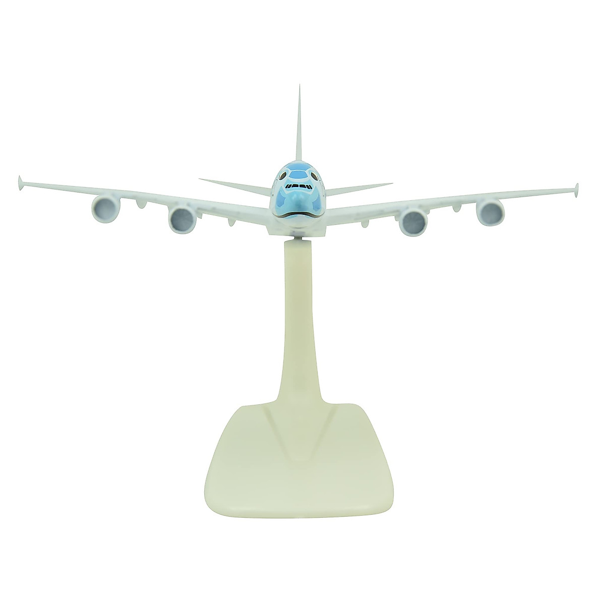 TANG DYNASTY(TM) 1:500 15cm A380 ANA Sea Turtle Metal Airplane Model Plane Toy Plane Model (Blue)