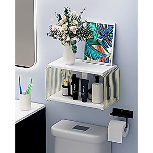 Filano Floating Nightstand 2 Pack Modern White Nightstand 2 Tier Small Nightstand for Wall Wood Bed Shelf for Bedroom Living Room Bathroom White