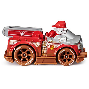 PAW Patrol 6060795 3 Pack True Metal Ride On Mud Cars with Skye, Chase and Marshall 1:55 Scale Kids Toy