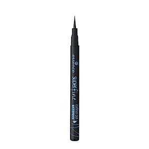 essence | 5-Pack Black Waterproof Superfine Eyeliner Pen | Longlasting & Pigmented Liquid Formula | Glide-on & Precise Application | Felt Tip Applicator | Paraben Free | Cruelty Free
