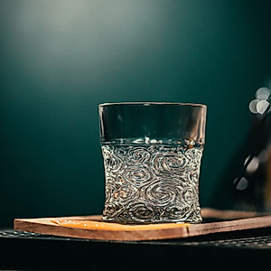 HISTORY COMPANY New Orleans “French Quarter” Old-Fashioned Crystal Cocktail Glass 2-Piece Set (Gift Box Collection)