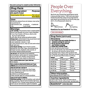 Genexa Children's Acetaminophen Pain and Fever Reducer | 160 mg per 5mL | Made with Delicious Organic Blueberry Flavor | 4 Fluid Ounces