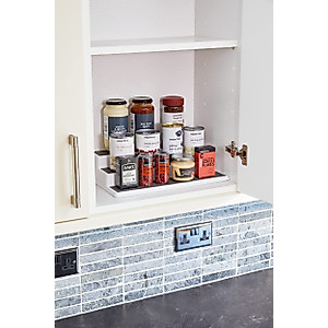 Copco Cupboard Organiser, 38 x 22.5 x 8.5 cm, White/Grey