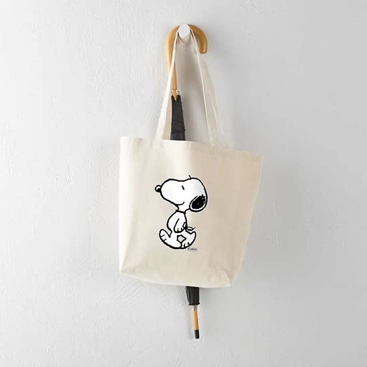 CafePress Peanuts Snoopy Canvas Tote Shopping Bag