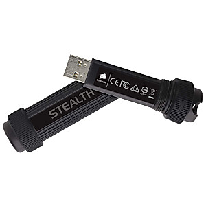 Corsair Flash Survivor Stealth 64GB USB 3.0 Flash Drive, Black (CMFSS3B-64GB)